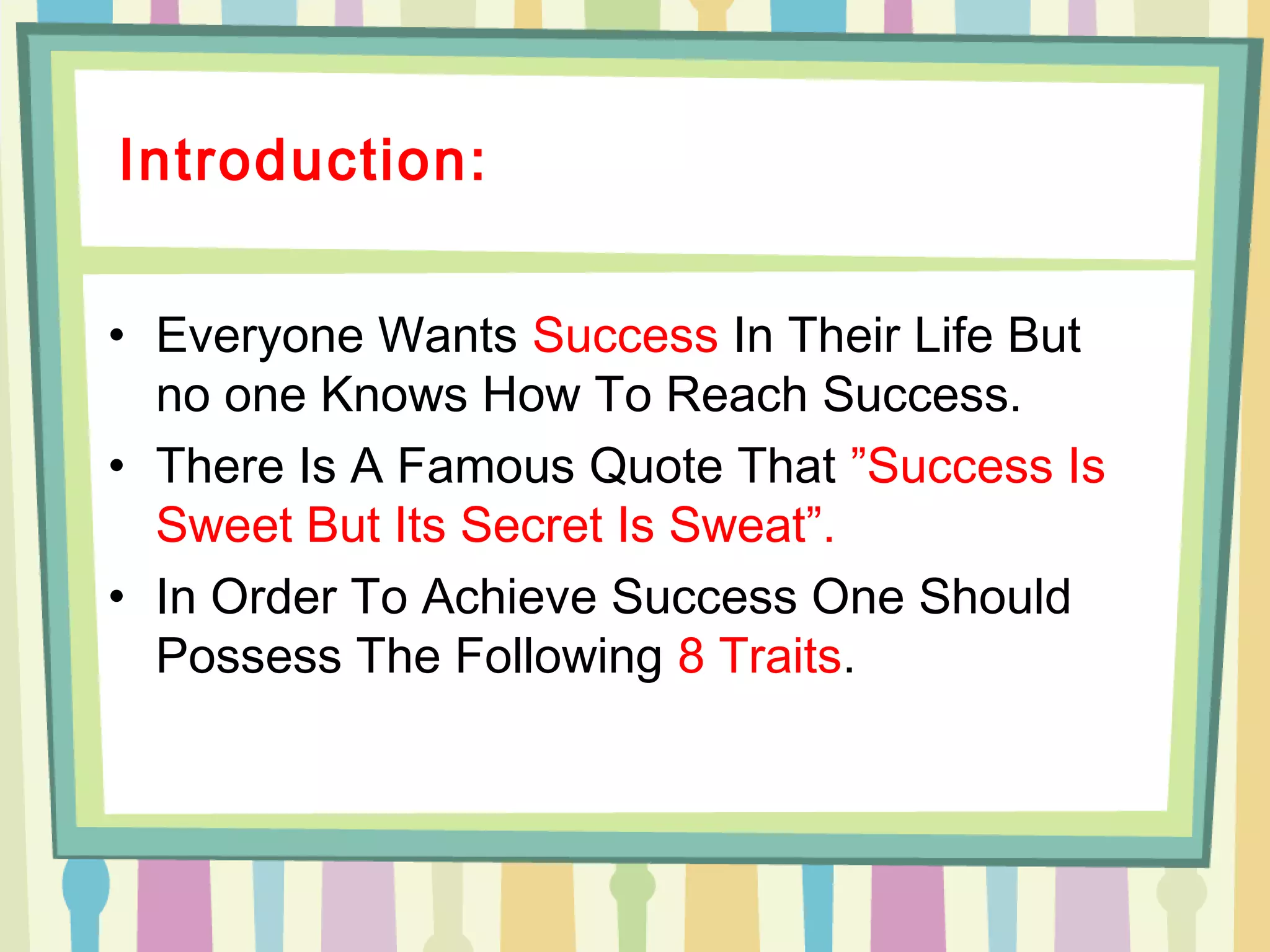 The 8 traits successful people have in common | PPT