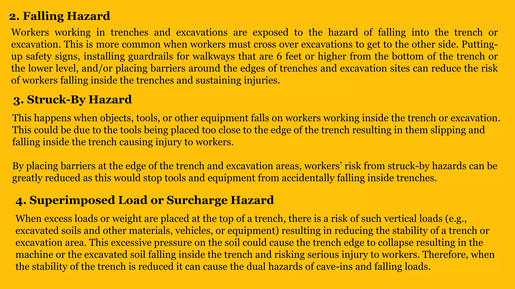 The 8 Types of Trenching and Excavation Hazards | PPTX