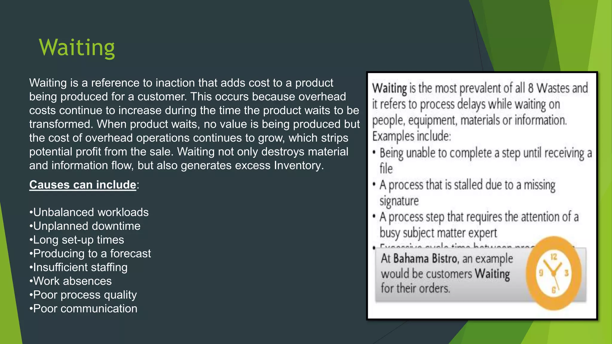 The 8 waste in Lean Manufacturing - Lean Six Sigma Training | PPTX
