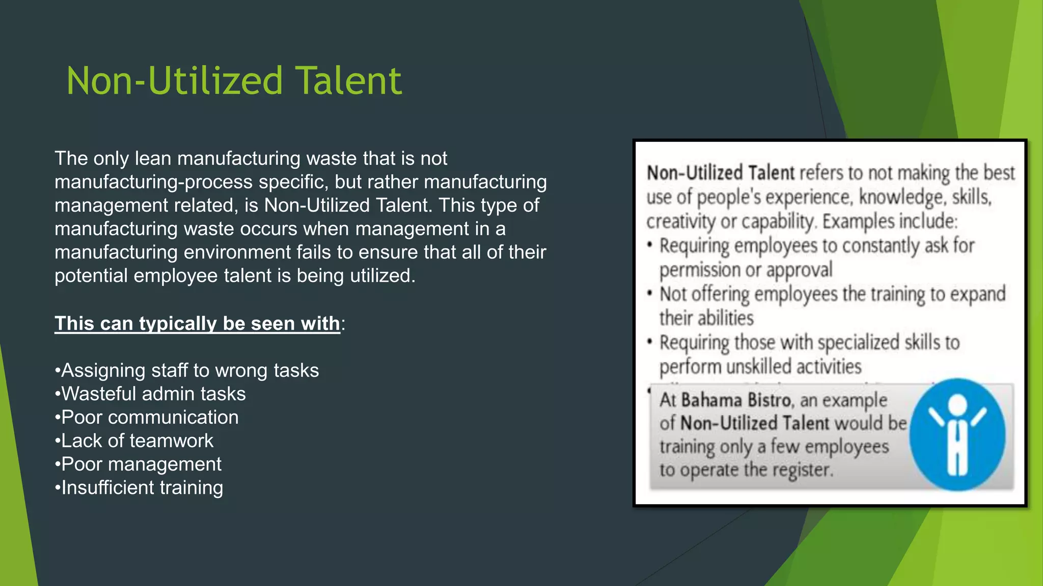The 8 waste in Lean Manufacturing - Lean Six Sigma Training | PPTX