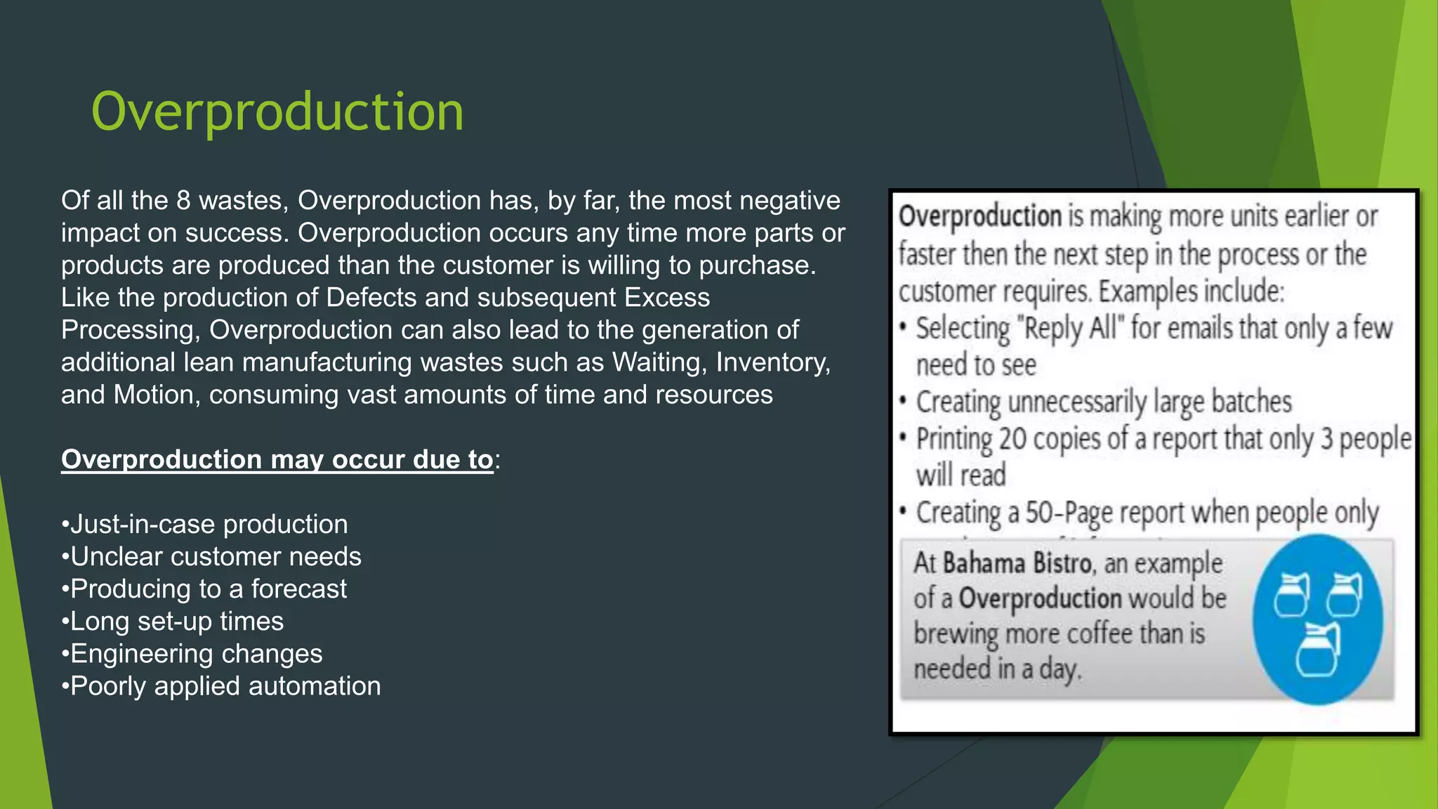 The 8 waste in Lean Manufacturing - Lean Six Sigma Training | PPTX