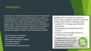 The 8 waste in Lean Manufacturing - Lean Six Sigma Training | PPTX