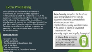 The 8 waste in Lean Manufacturing - Lean Six Sigma Training | PPTX