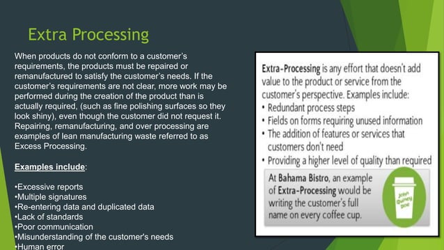 The 8 waste in Lean Manufacturing - Lean Six Sigma Training | PPTX