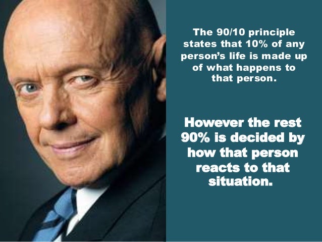 The 90/10 Principle By Stephen R. Covey
