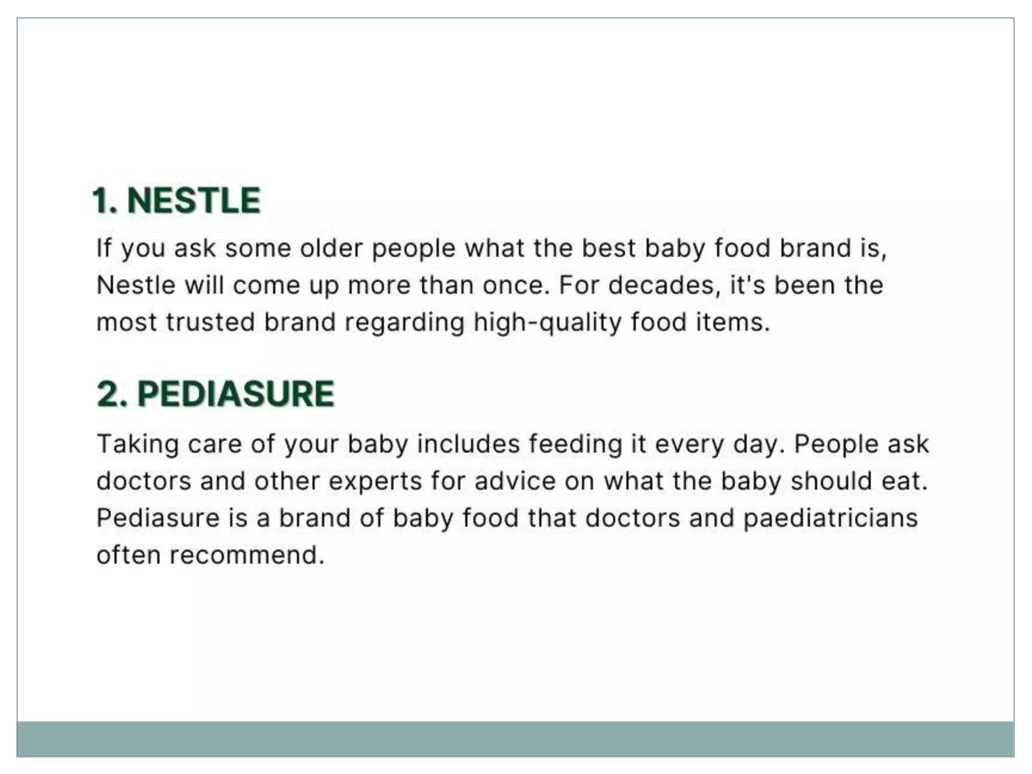 The 9 Best Indian Baby Food Brands - Danone India | PPTX