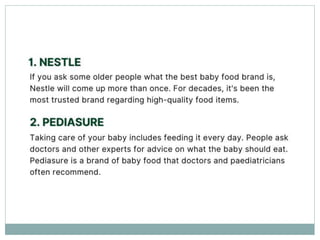 The 9 Best Indian Baby Food Brands - Danone India | PPTX