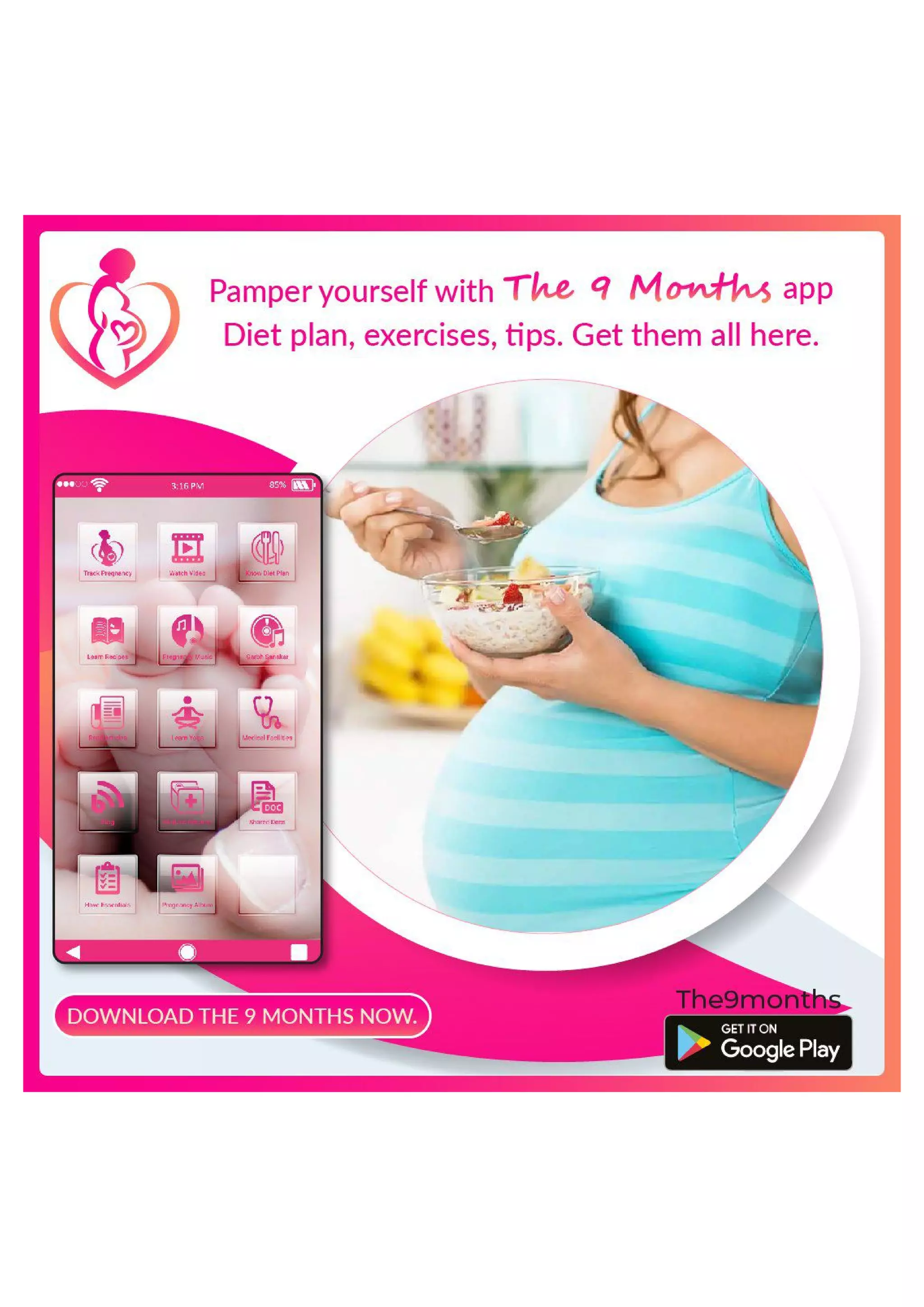 The 9 months | PDF | Pregnancy | Reproductive Health