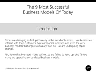The 9 Most Successful Business Models Of Today | PPTX
