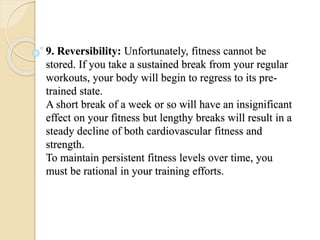 The 9 Principles of Exercise | PPTX