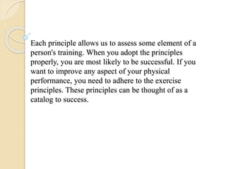 The 9 Principles of Exercise | PPTX