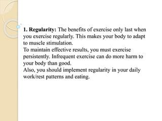 The 9 Principles of Exercise | PPTX