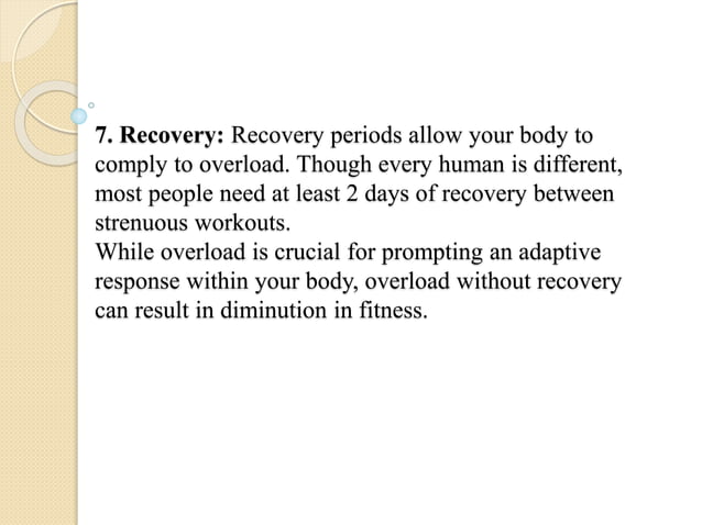 The 9 Principles of Exercise | PPTX | Fitness and Exercise | Healthy Living