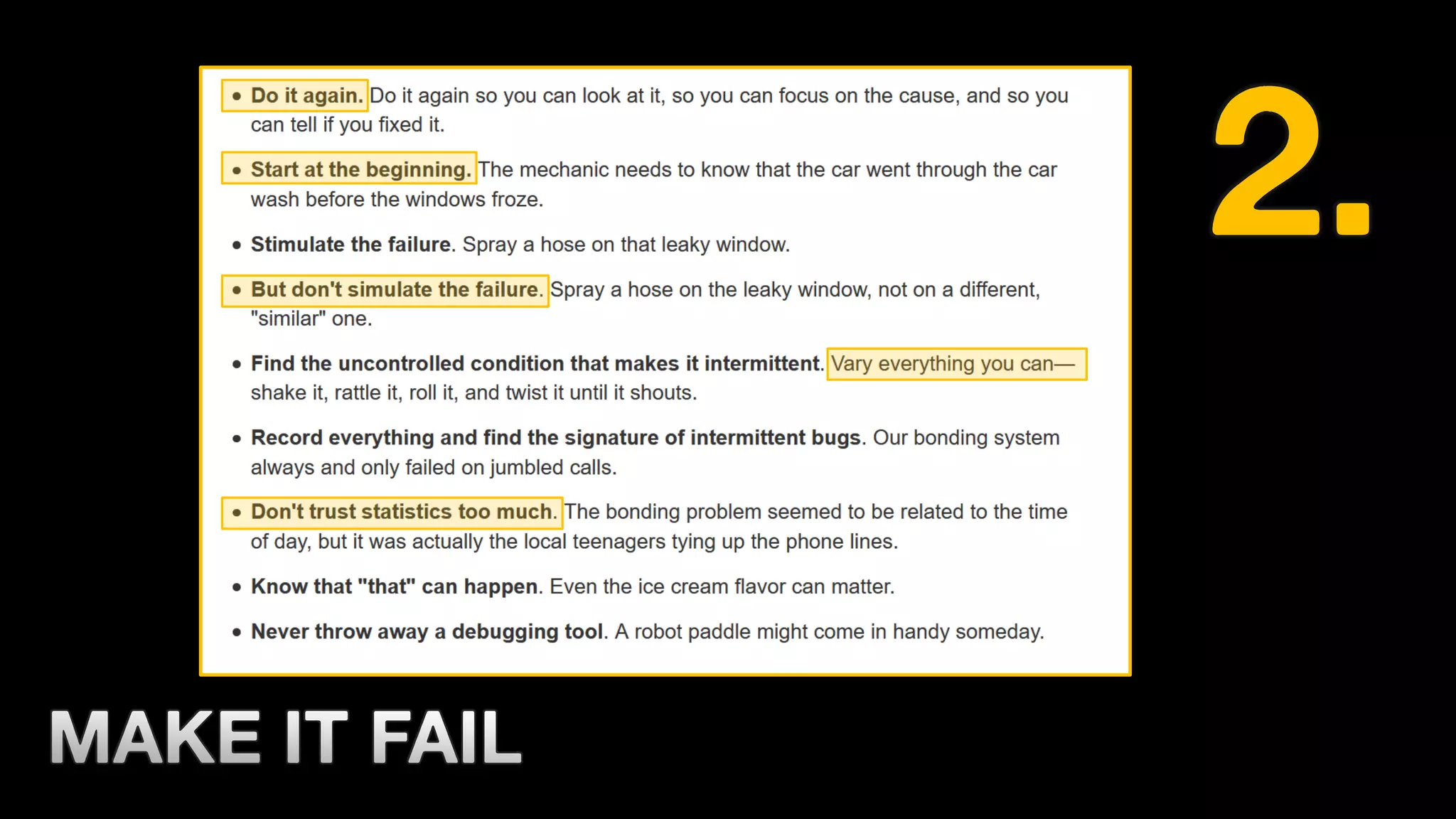 The 9 rules of debugging | PDF