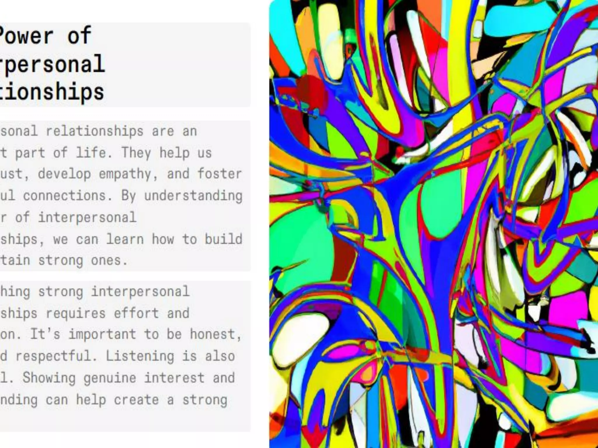 Building Connections: A Guide to Interpersonal Relationships | PPT