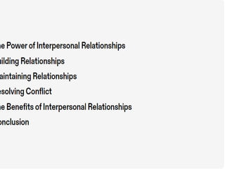Building Connections: A Guide to Interpersonal Relationships | PPT