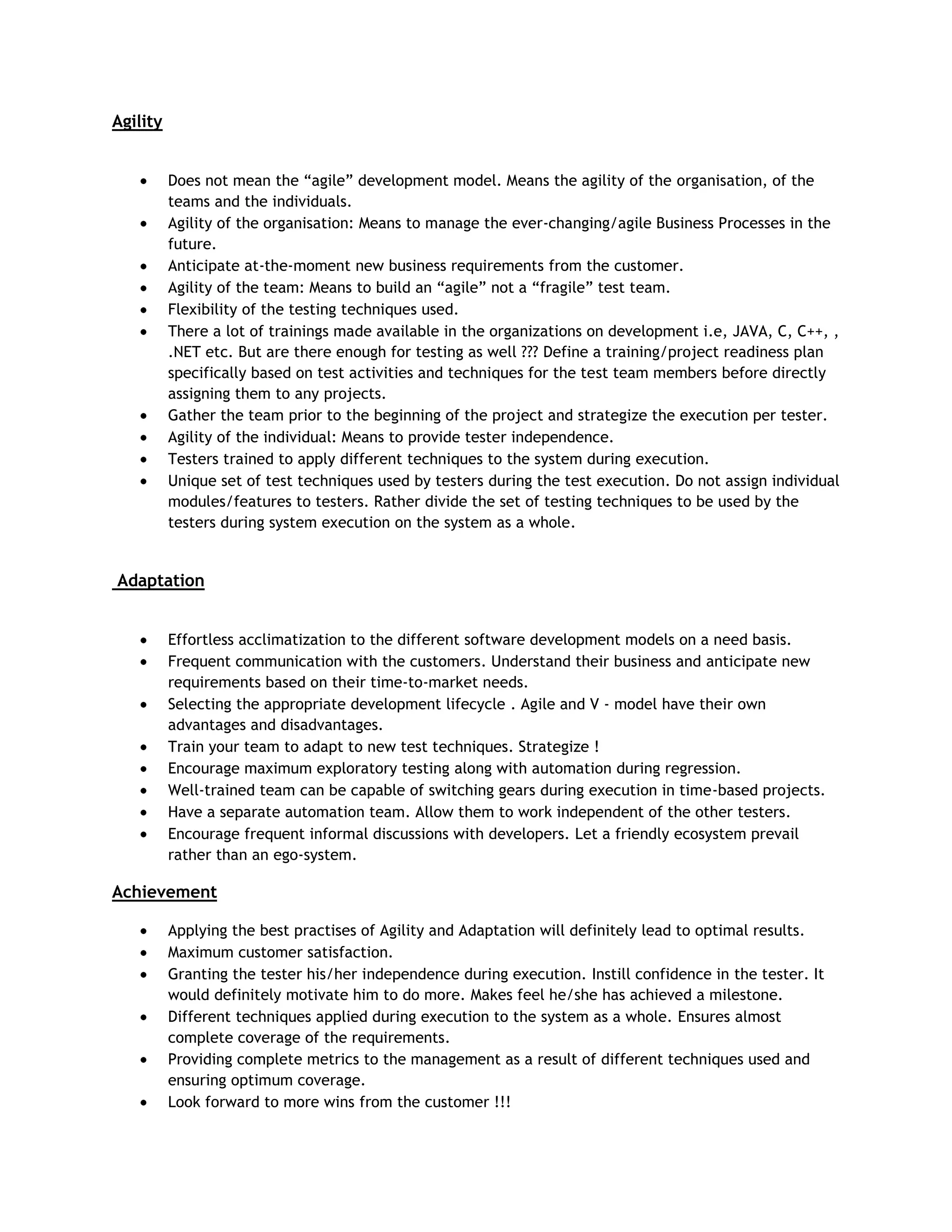 The AAA Test Transformation Model | DOCX | Computer Software and ...