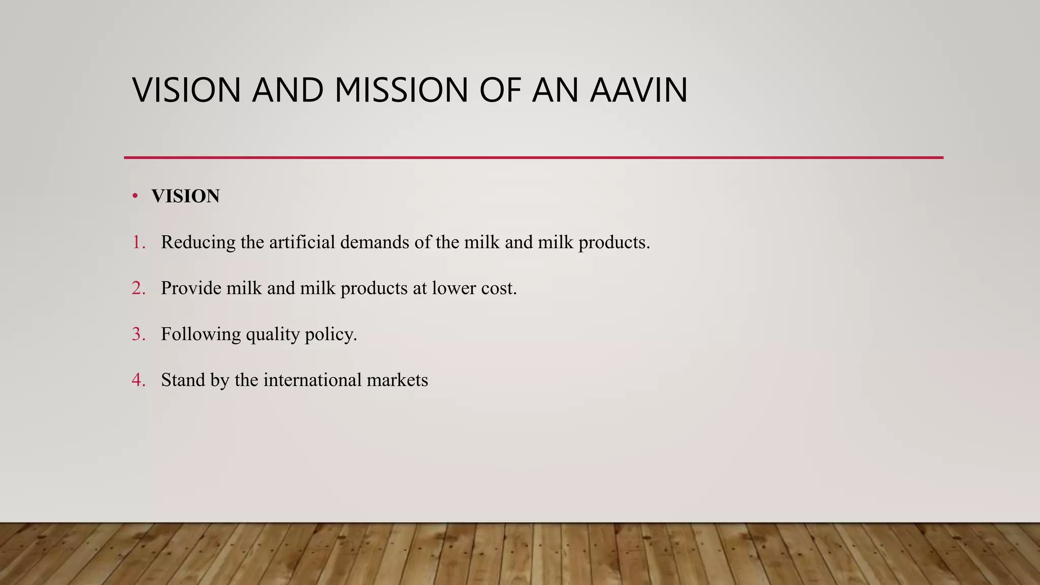 AAVIN milk production PPT | PPTX