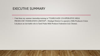 AAVIN milk production PPT | PPTX