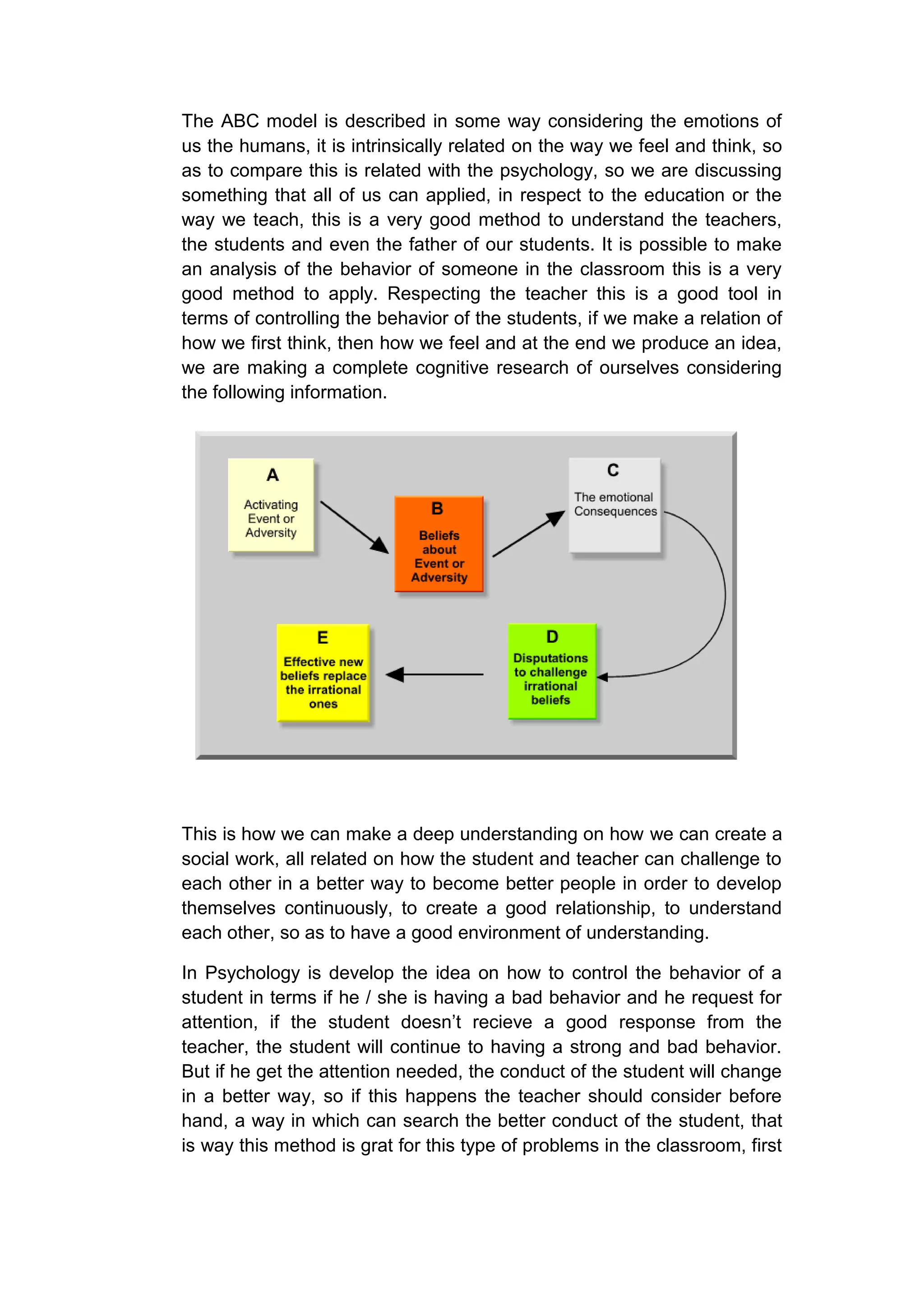 The abc model | DOCX