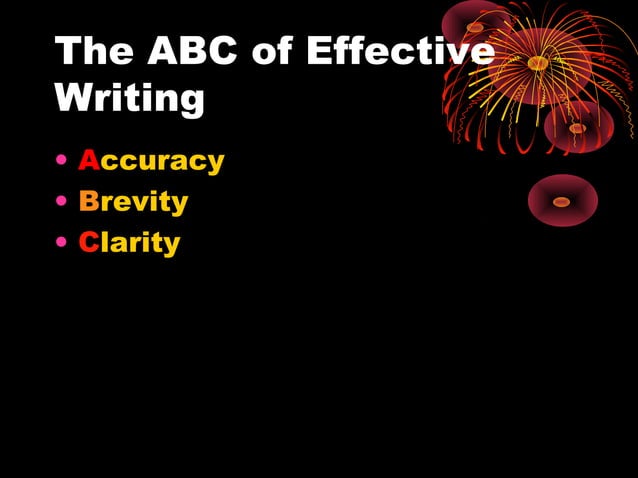 The ABC of Effective Writing | PPT