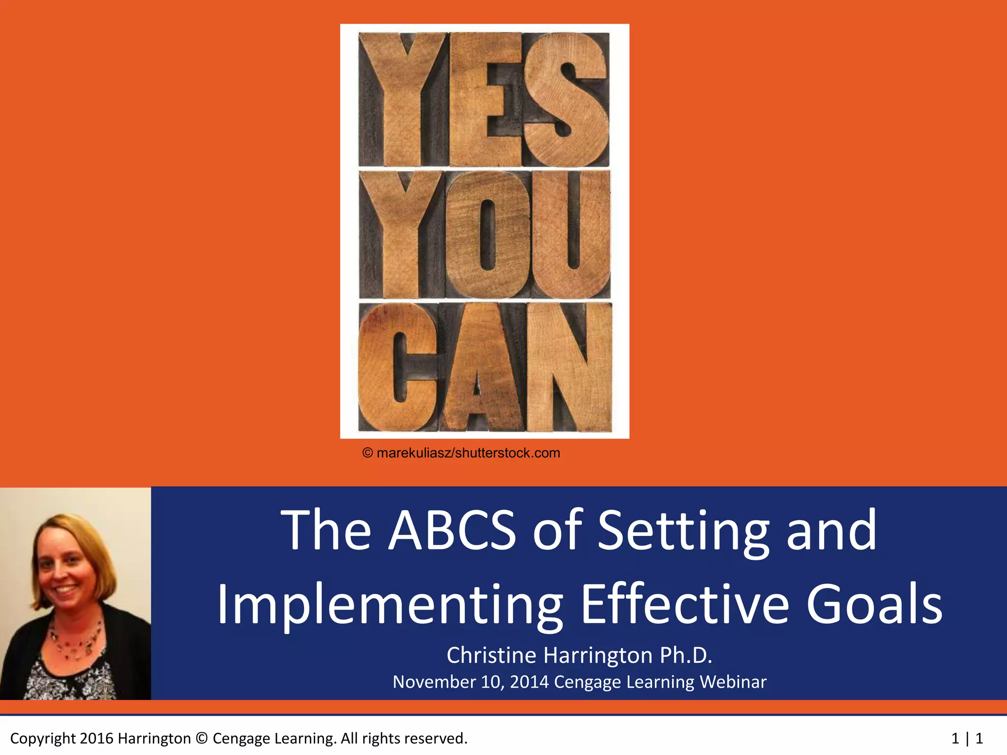 The ABCs Approach to Goal Setting and Implementation | PPTX