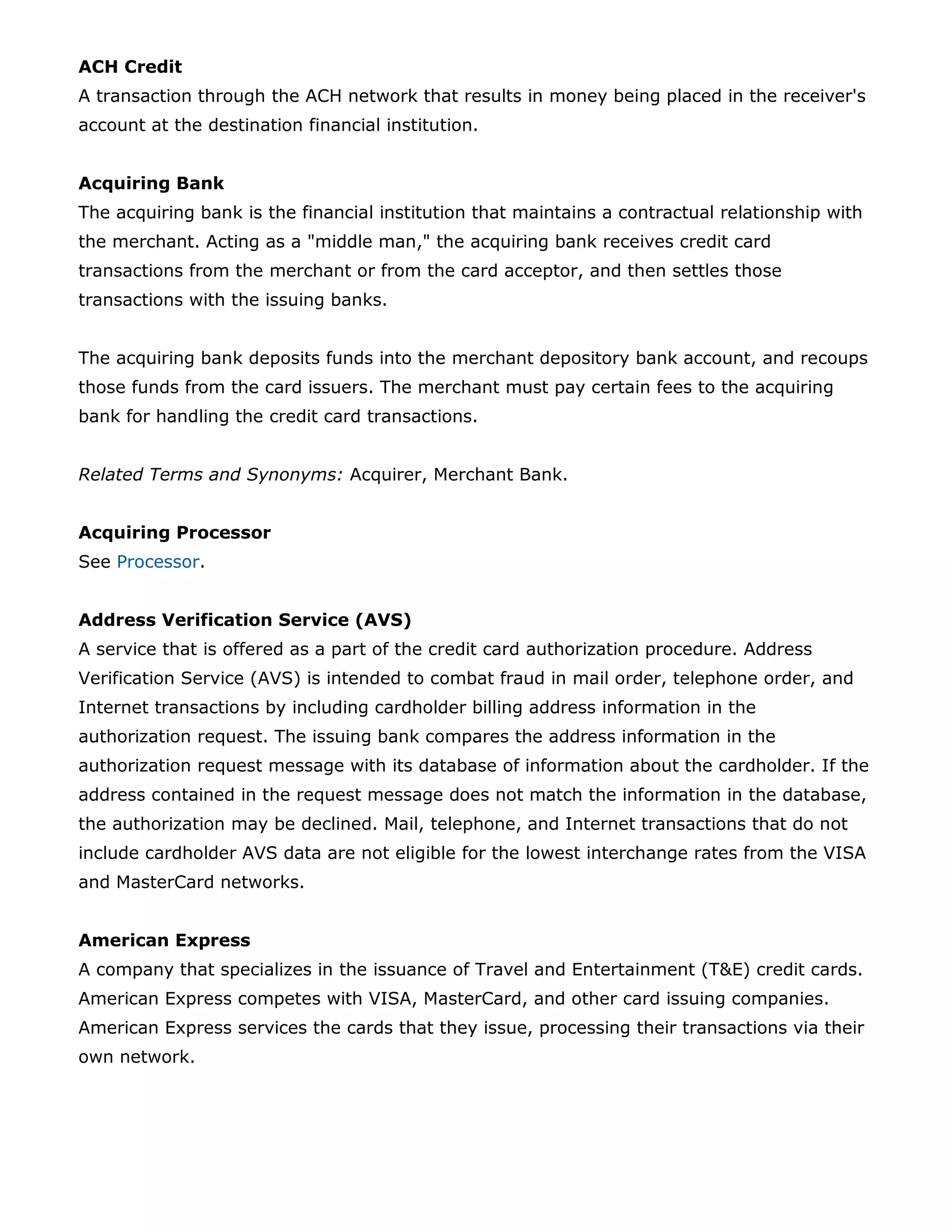 THE ABC'S of CREDIT CARD TERMINOLGY | PDF