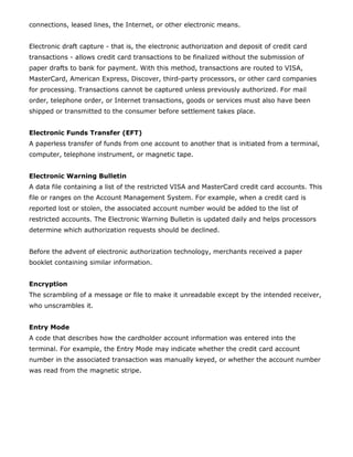 THE ABC'S of CREDIT CARD TERMINOLGY | PDF