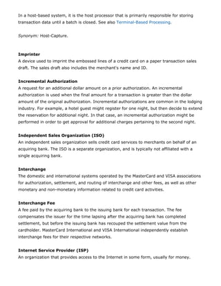 THE ABC'S of CREDIT CARD TERMINOLGY | PDF