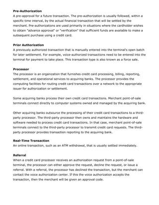 THE ABC'S of CREDIT CARD TERMINOLGY | PDF