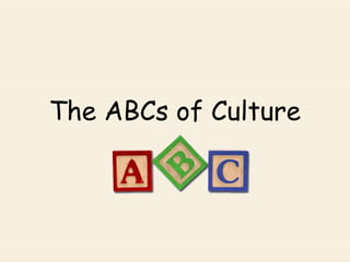 The ABCs of Culture | PPT