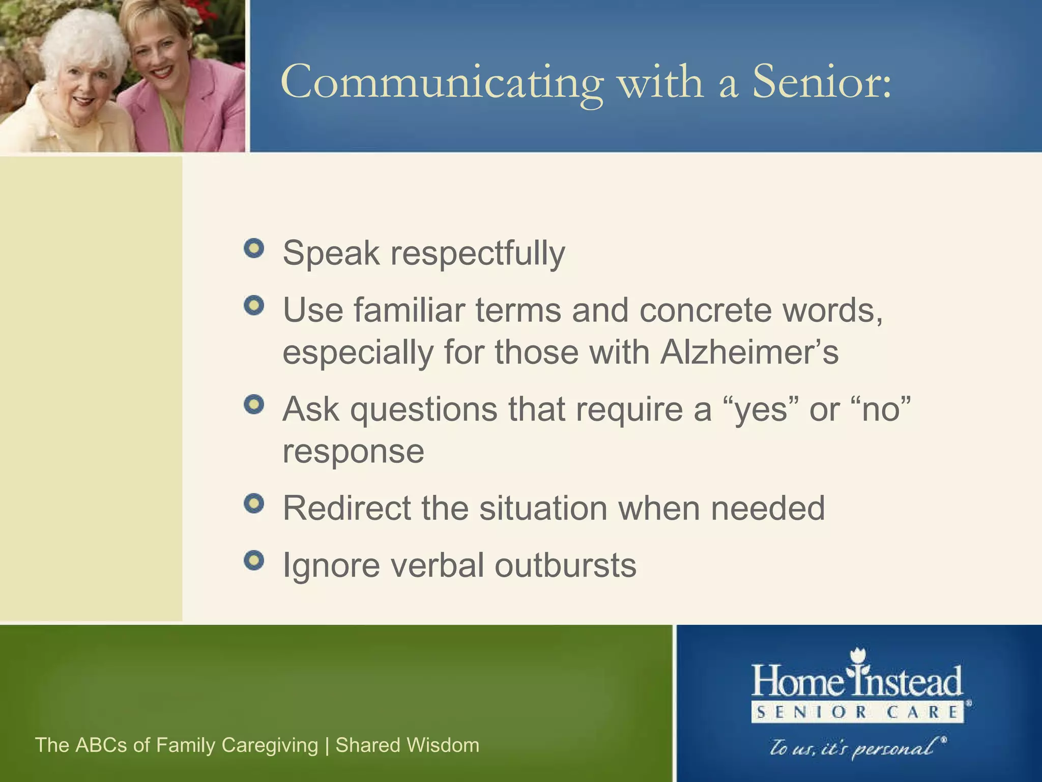 The Ab Cs Of Family Caregiving Powerpoint | PPT