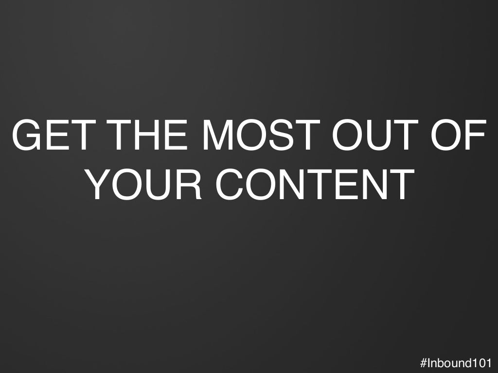 Inbound101 GET THE MOST OUT inbound101-get-the-most-out
