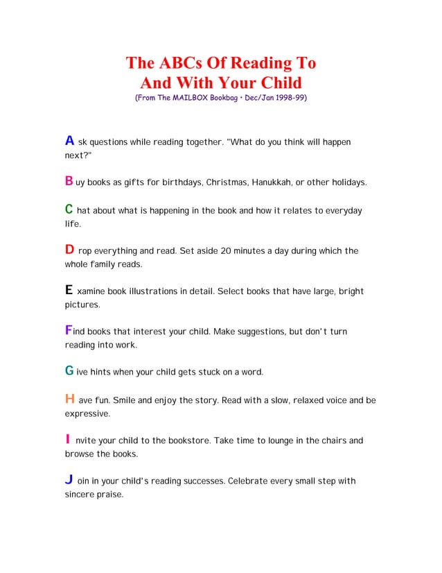The ABCs of Reading | PDF