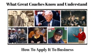 The ABCs Of Sales Leadership...Always Be Coaching | PPT