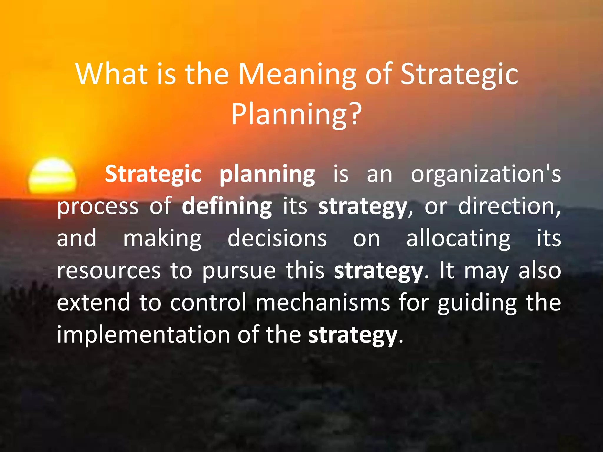 PL 2 The ABCs of Strategic Planning | PPTX