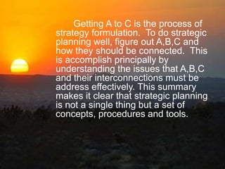 PL 2 The ABCs of Strategic Planning | PPTX