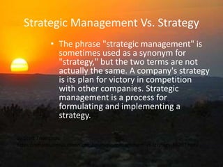 PL 2 The ABCs of Strategic Planning | PPTX