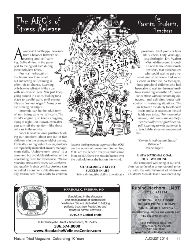 The abc's of stress release for parents, students and teachers- dr ...