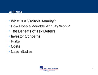 The Ab Cs Of Variable Annuities Presentation | PPT