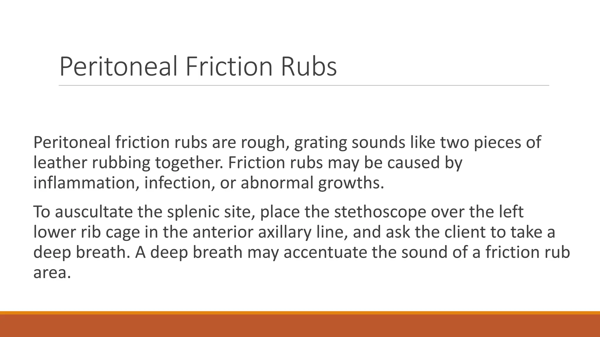 The abdominal assessment physical examination | PPTX