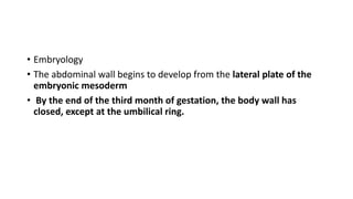 The abdominal wall | PPTX