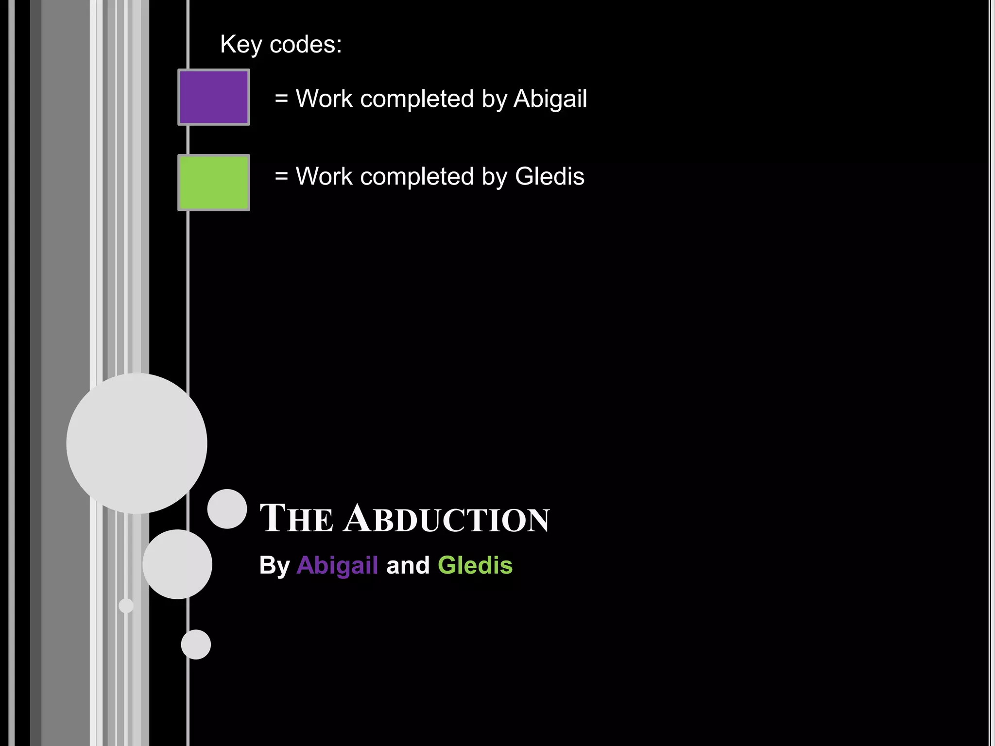 The abduction opening sequence analysis | PPTX