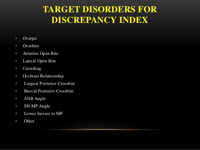 The abo discrepancy index (di)