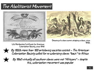 The Abolitionist Movement and the Abolitionists | PDF