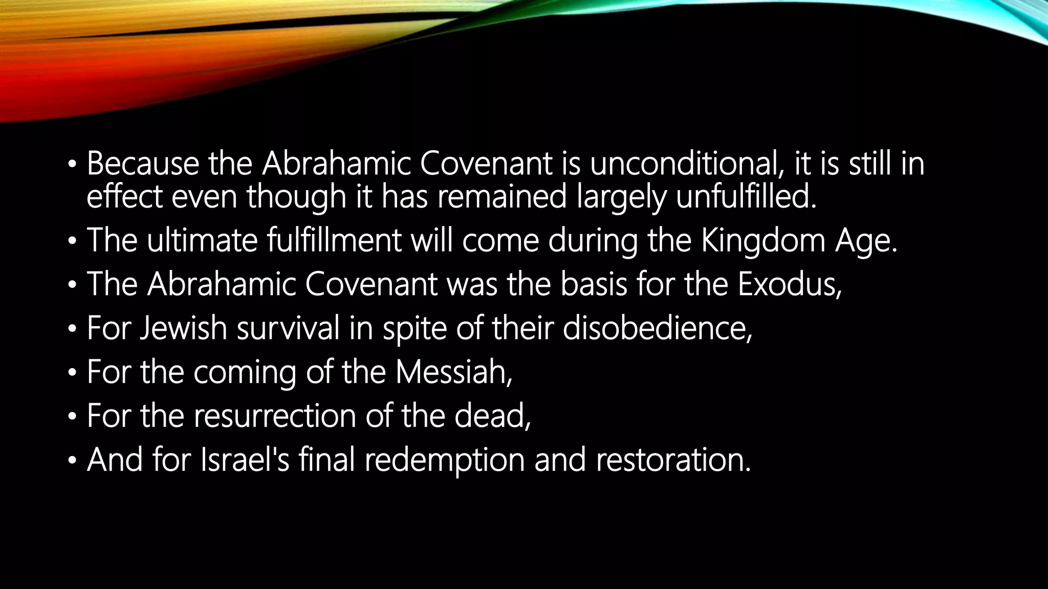 The abrahamic covenant | PPTX