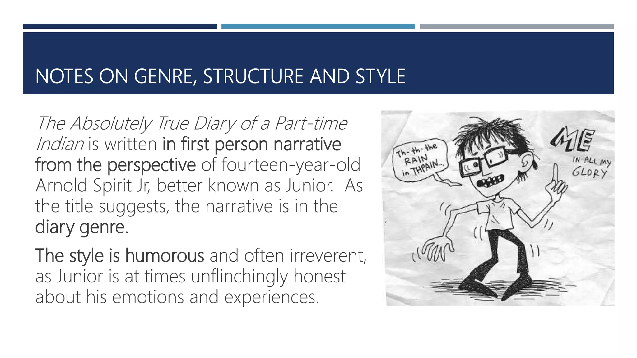 The Absolutely True Diary of a Part-time Indian | PPTX | Fiction ...