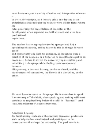 The Academic Discourse Community Rolf Norgaard The fol.docx