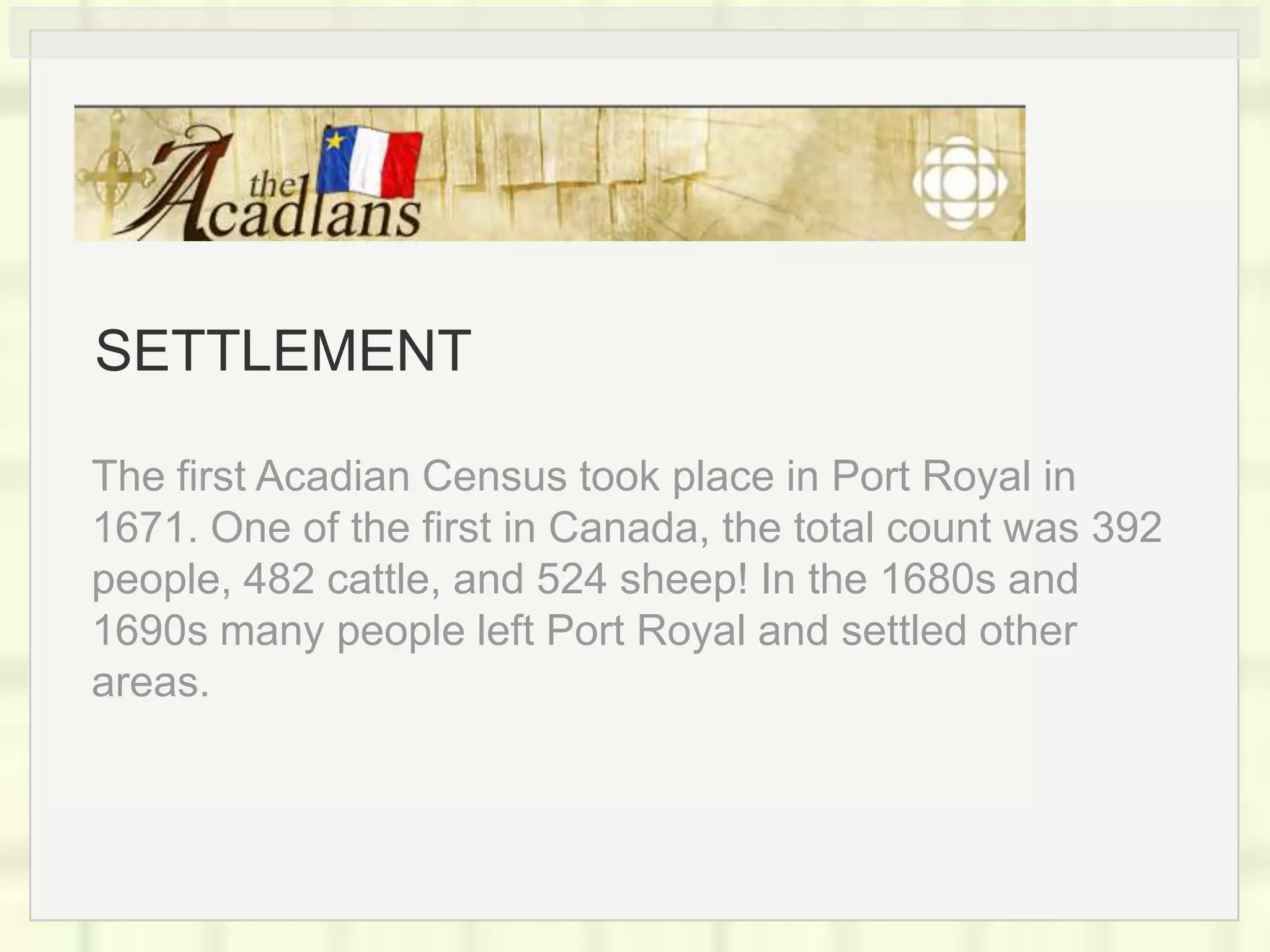 The Acadians | PPTX
