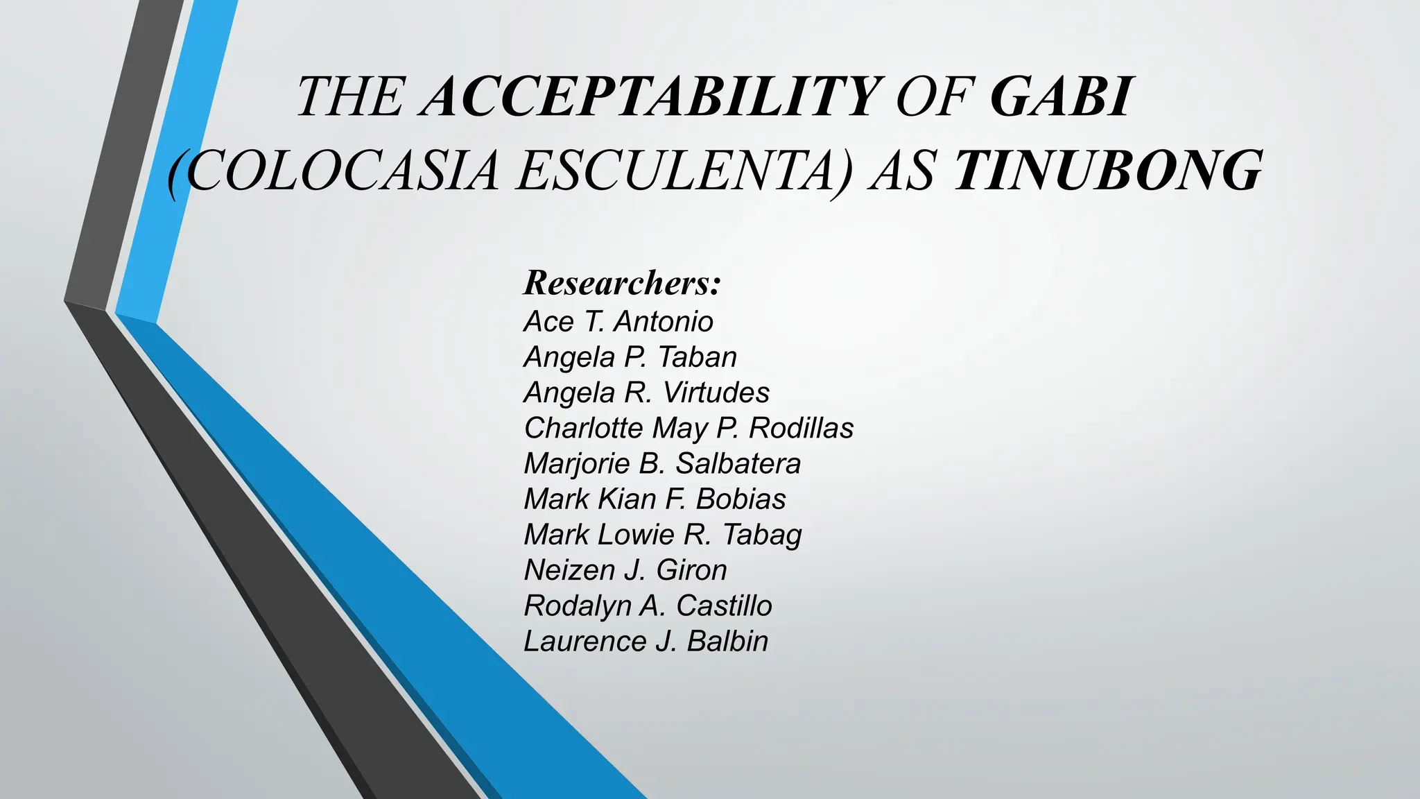 THE ACCEPTABILITY OF TINUBONG NA GABI.pptx